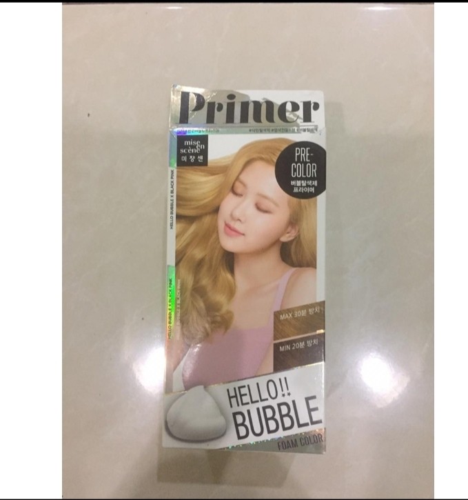 Mise en hair bubble PRIMER (pewarna rambut), Kesehatan & Kecantikan ...