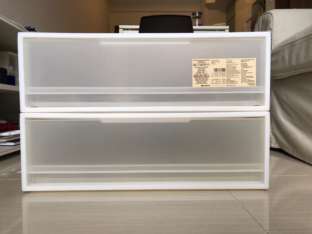 Muji storage box, Furniture & Home Living, Home Improvement ...