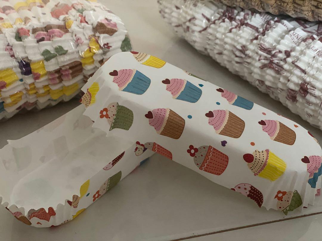 Oval/long/boat shape bread paper cup liner, Furniture & Home Living ...