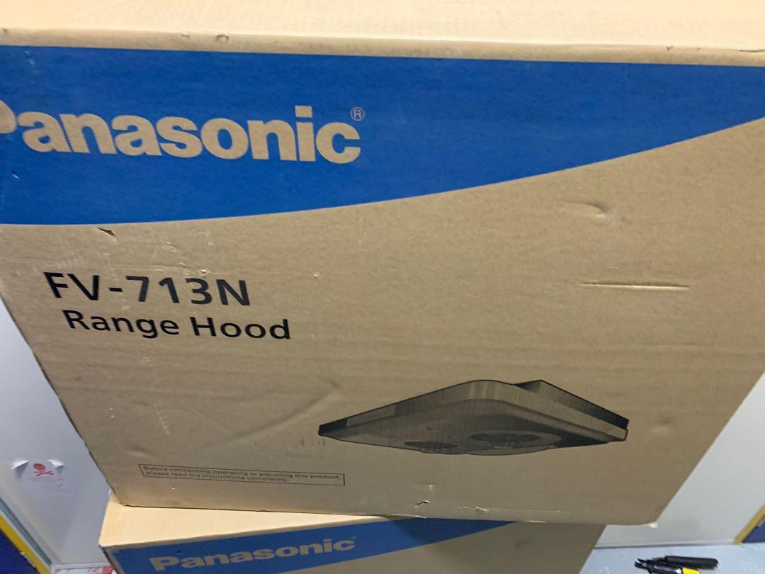 [全新]Panasonic 雙千翼渦輪簡約輕觸式抽油煙機 FV-713N, 家庭電器, 冷氣機及暖風機 - Carousell
