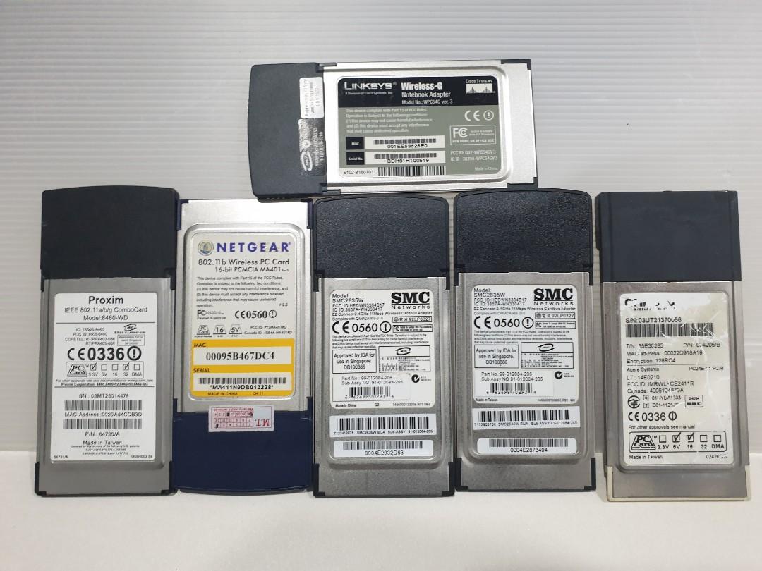 PCMCIA WiFi cards, Computers & Tech, Parts & Accessories, Networking on ...