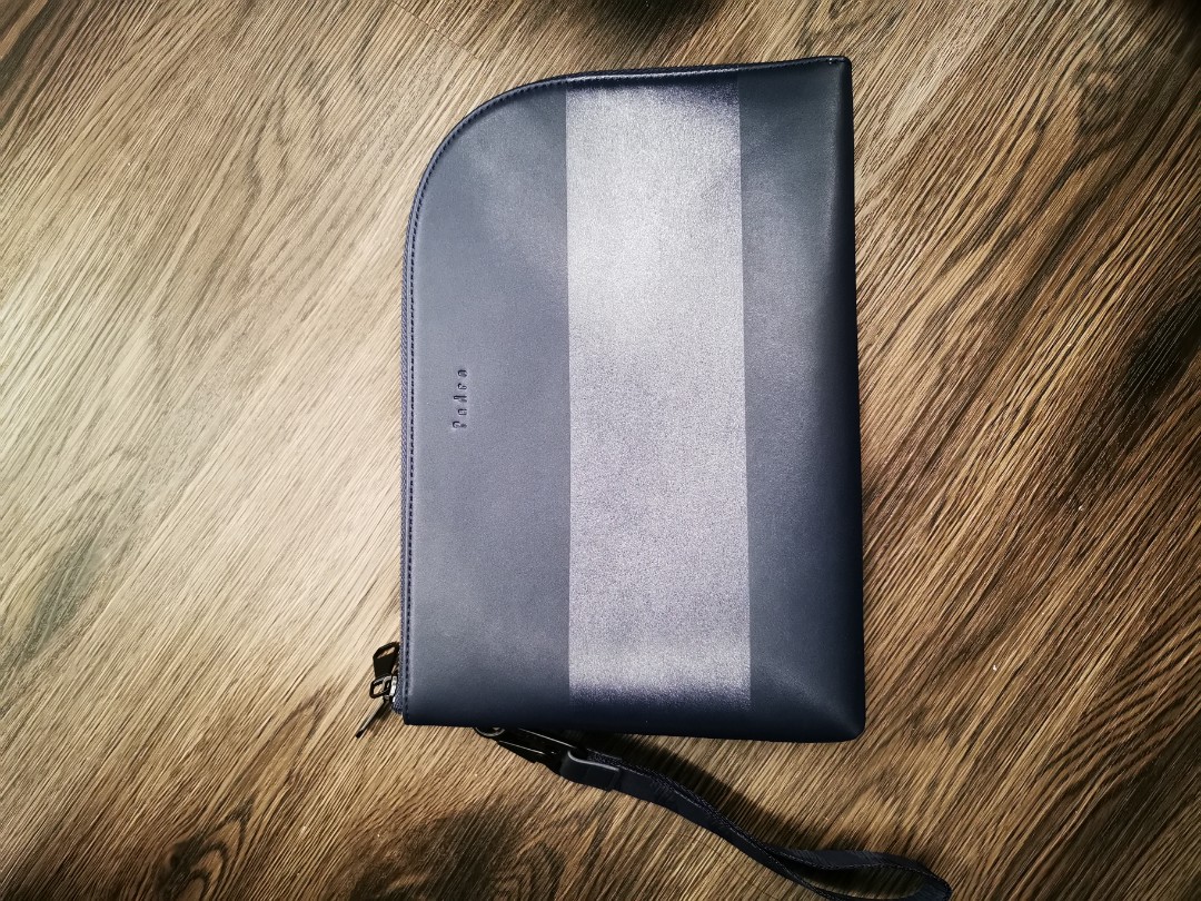 Pedro Men Clutch Bag Navy Blue, Luxury, Bags & Wallets on Carousell