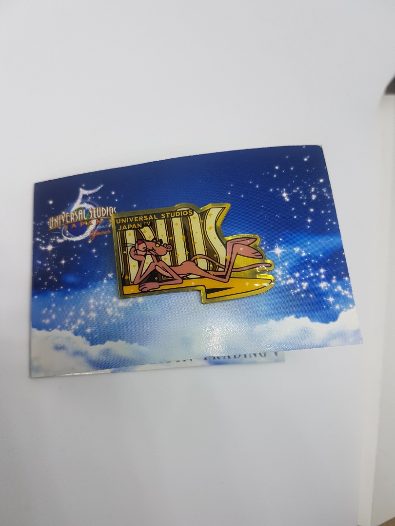 Pink panther pin Universal studios japan 5th Anniversary collectible ...