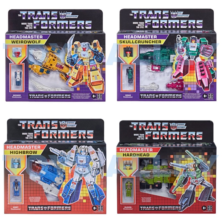 [Preorder] Transformers Generations Retro Headmasters Wave 2 Set of 4 ...
