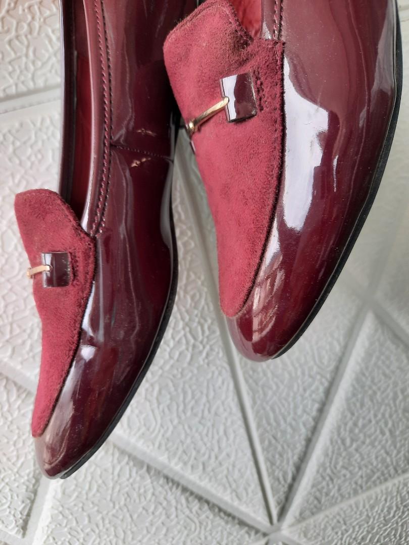 Rusty Lopez Burgundy Loafer Shoes, Women's Fashion, Footwear, Loafers ...