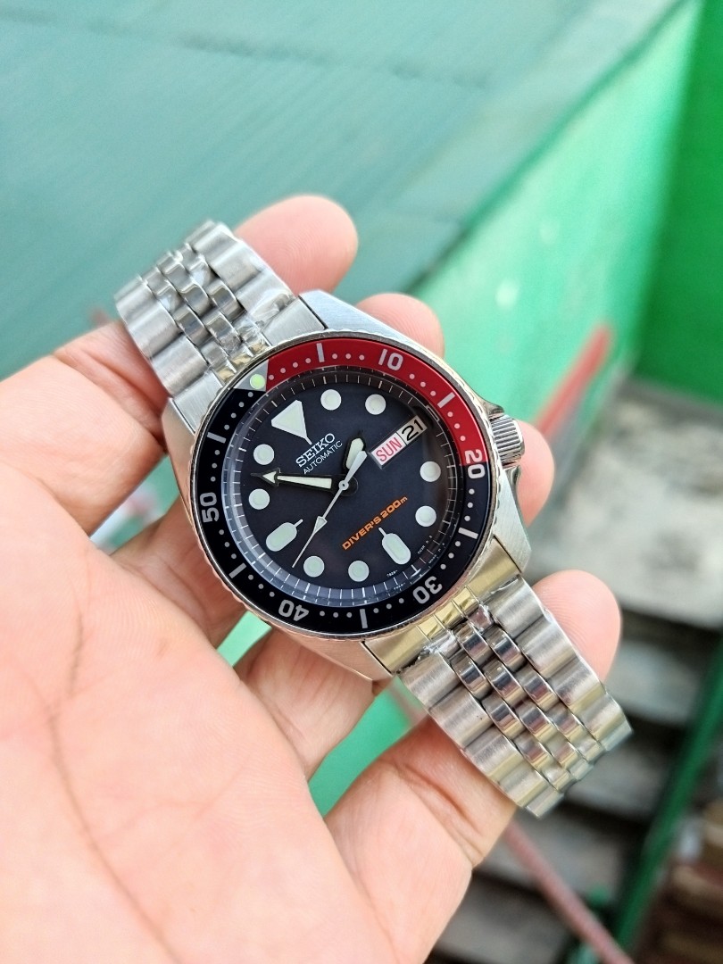 Seiko SKX015 Pepsi Medium, Men's Fashion, Watches & Accessories ...