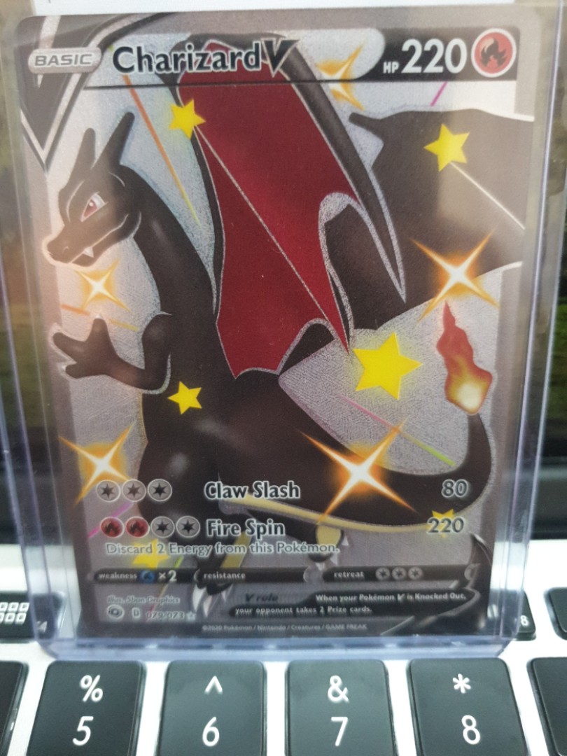 Shiny Charizard V, Hobbies & Toys, Toys & Games on Carousell
