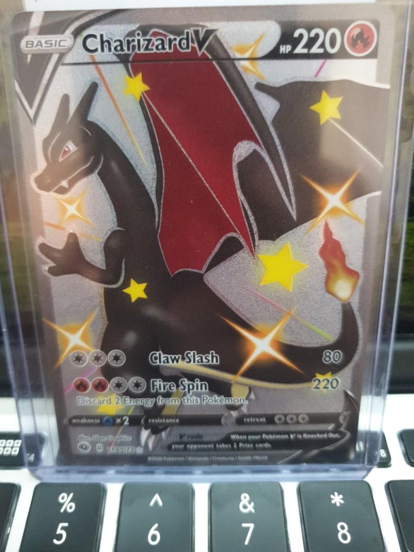 Shiny Charizard V, Hobbies & Toys, Toys & Games on Carousell