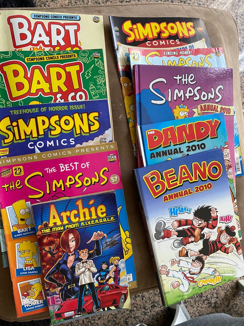 Simpsons Dandy Beano comics, Hobbies & Toys, Books & Magazines, Comics ...