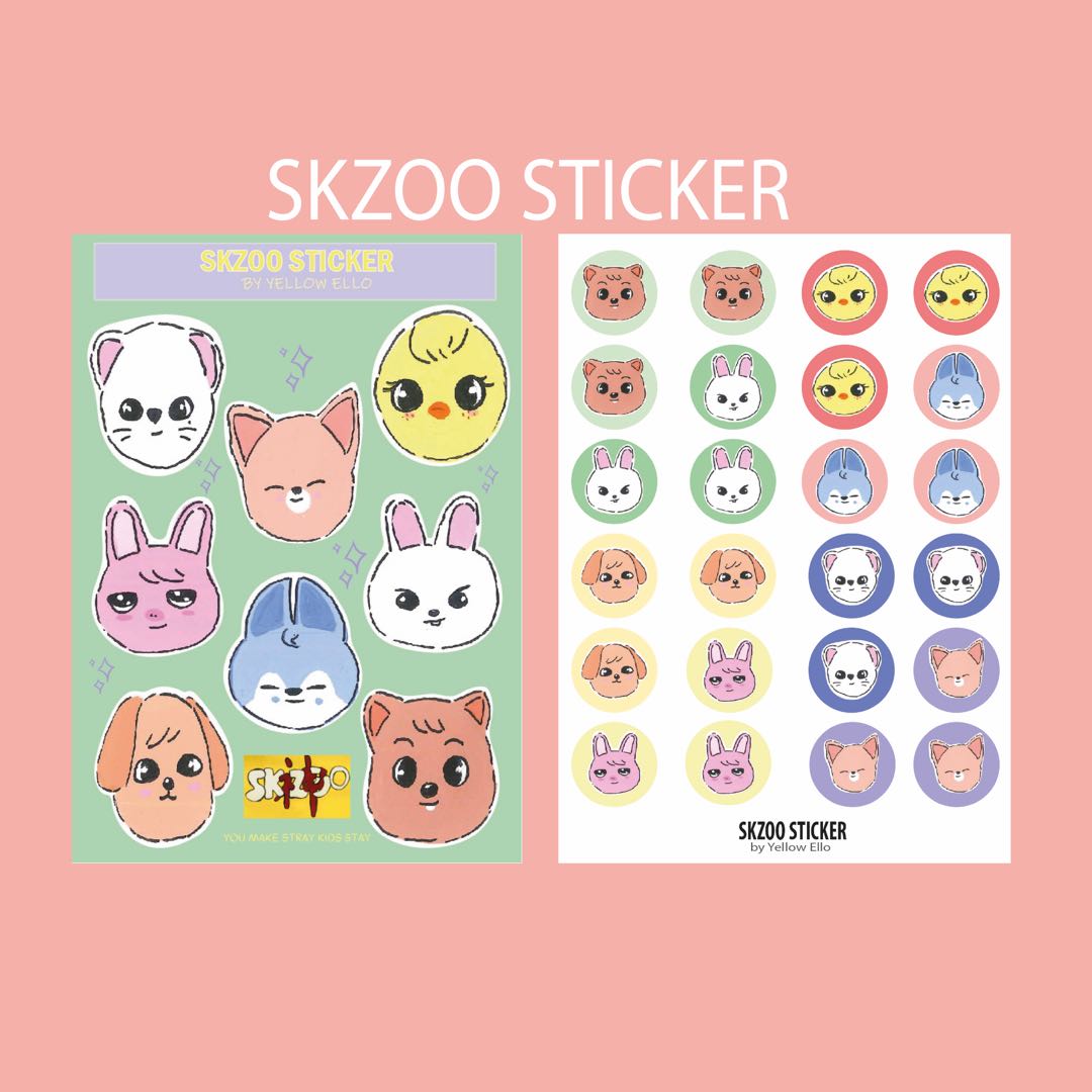 SKZOO STICKER BY YELLOW ELLO, Hobbies & Toys, Collectibles ...