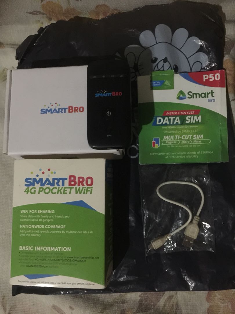 Smart Bro Pocket Wifi 4G with Sim card, Mobile Phones & Gadgets, Other ...