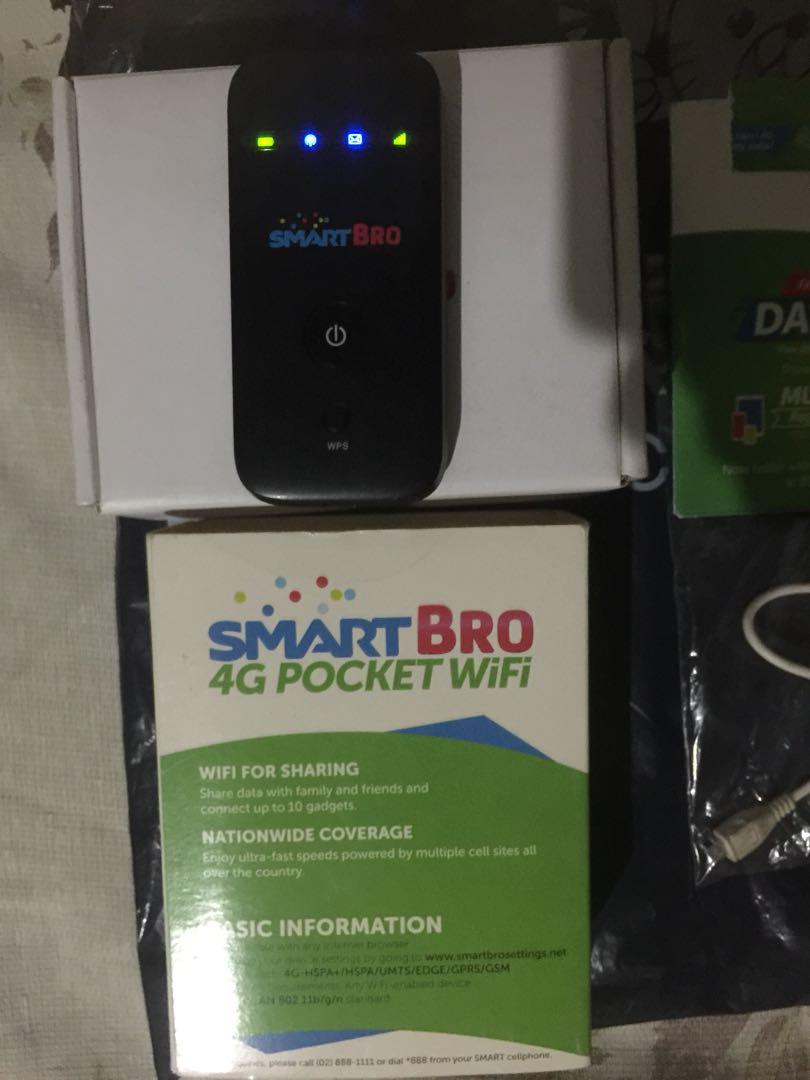 Smart Bro Pocket Wifi 4G with Sim card, Mobile Phones & Gadgets, Other ...
