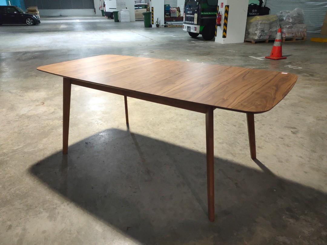 TRAX Extendable Dining Table in Walnut, Furniture & Home Living ...