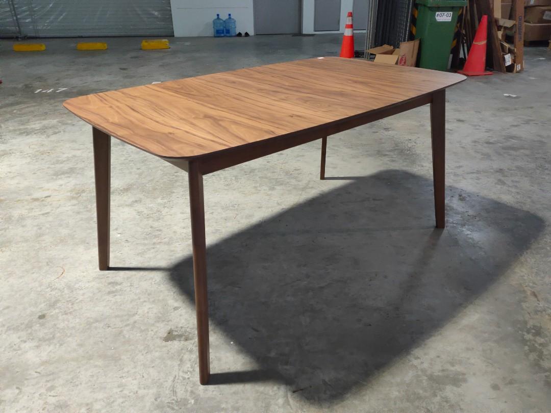 TRAX Extendable Dining Table in Walnut, Furniture & Home Living ...