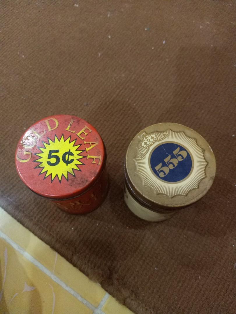 vintage rare tin rokok gold leaf + 555, Hobbies & Toys, Collectibles ...