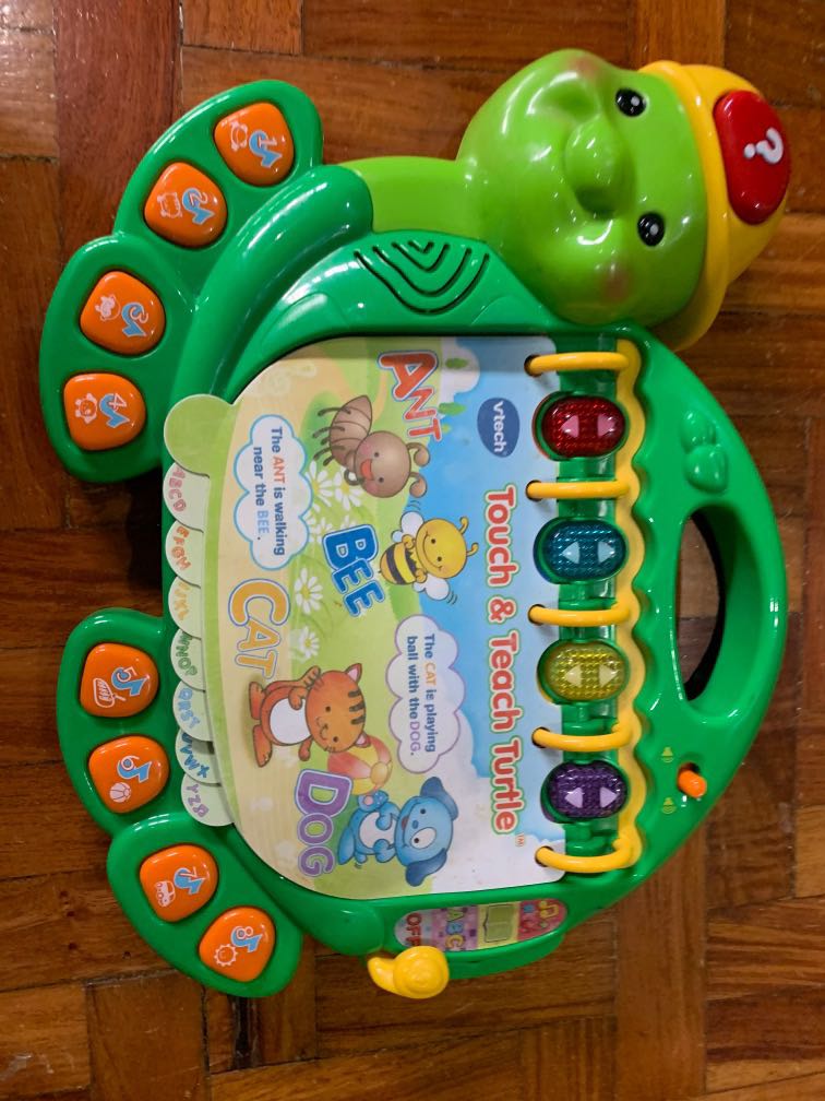 VTech Touch and Teach Turtle, Babies & Kids, Infant Playtime on Carousell