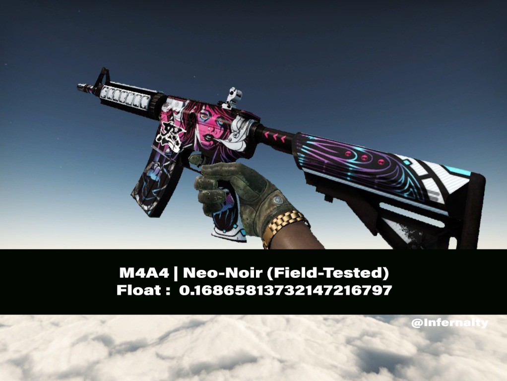 (0.16FV) M4A4 Neo Noir FT CSGO SKINS KNIVES, Video Gaming, Gaming ...