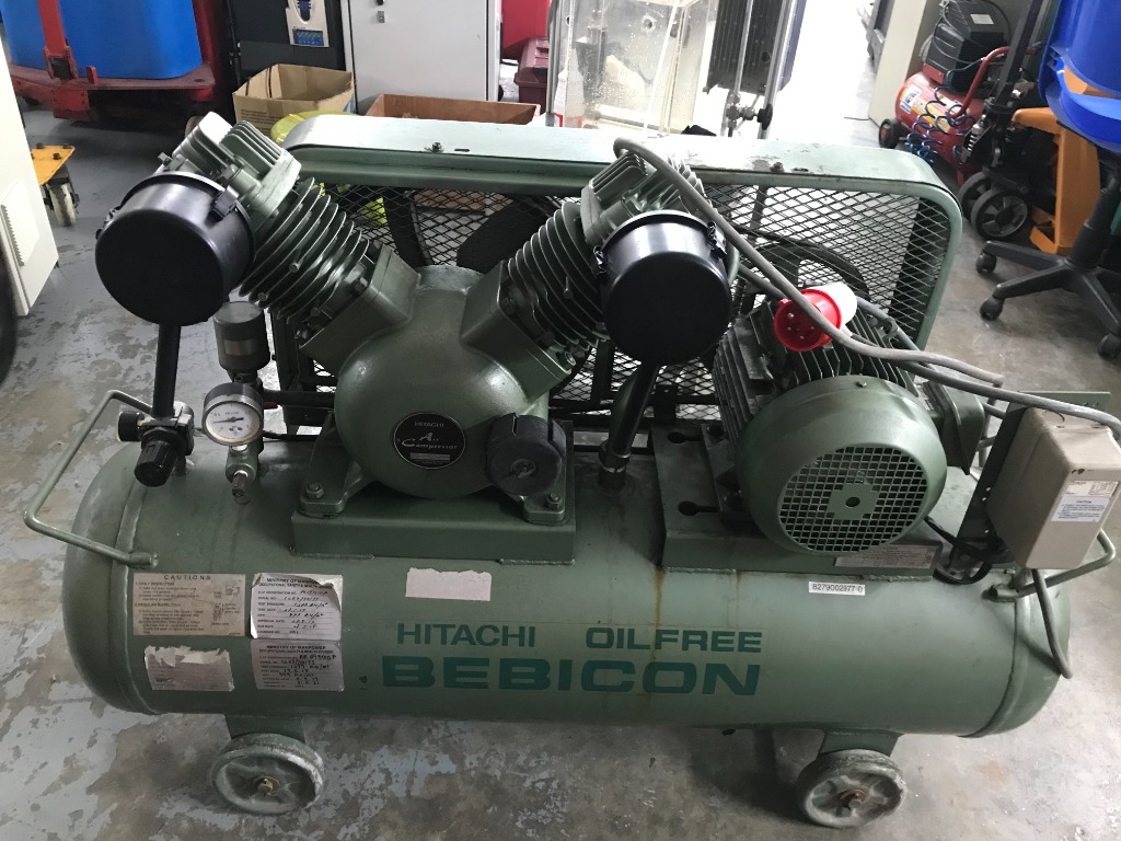 126) HITACHI BEBICON OILFREE AIR COMPRESSOR, Everything Else on Carousell