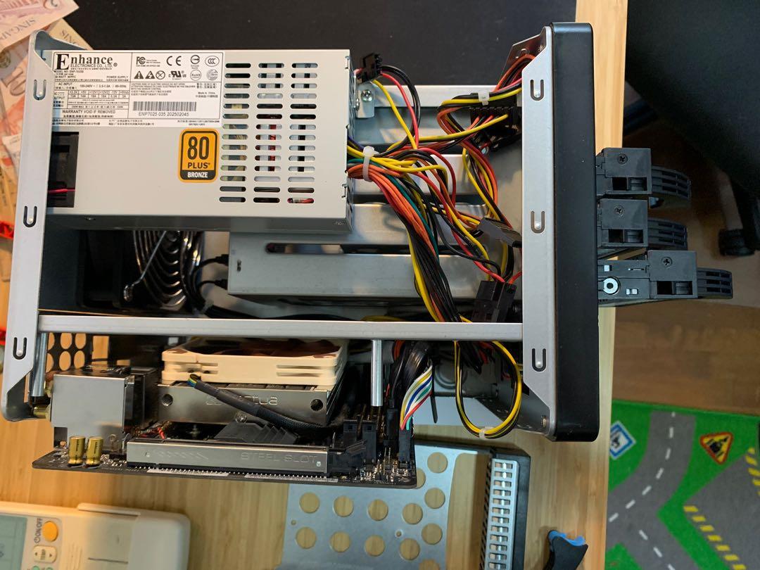 DIY: 4 Bay NAS case with 250W 1U Power supply and 6Gbps SATA backplane ...