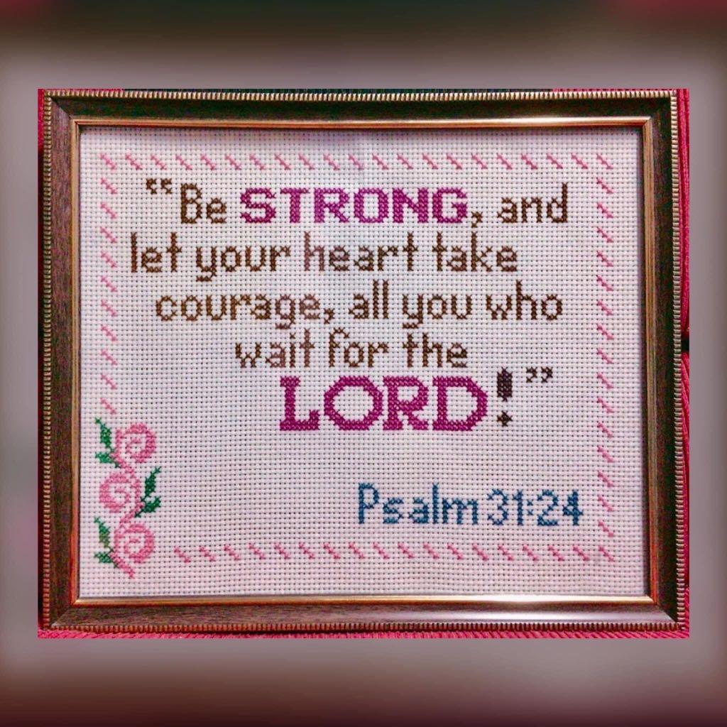 BIBLE VERSE CROSS STITCH, Hobbies & Toys, Stationary & Craft, Handmade ...
