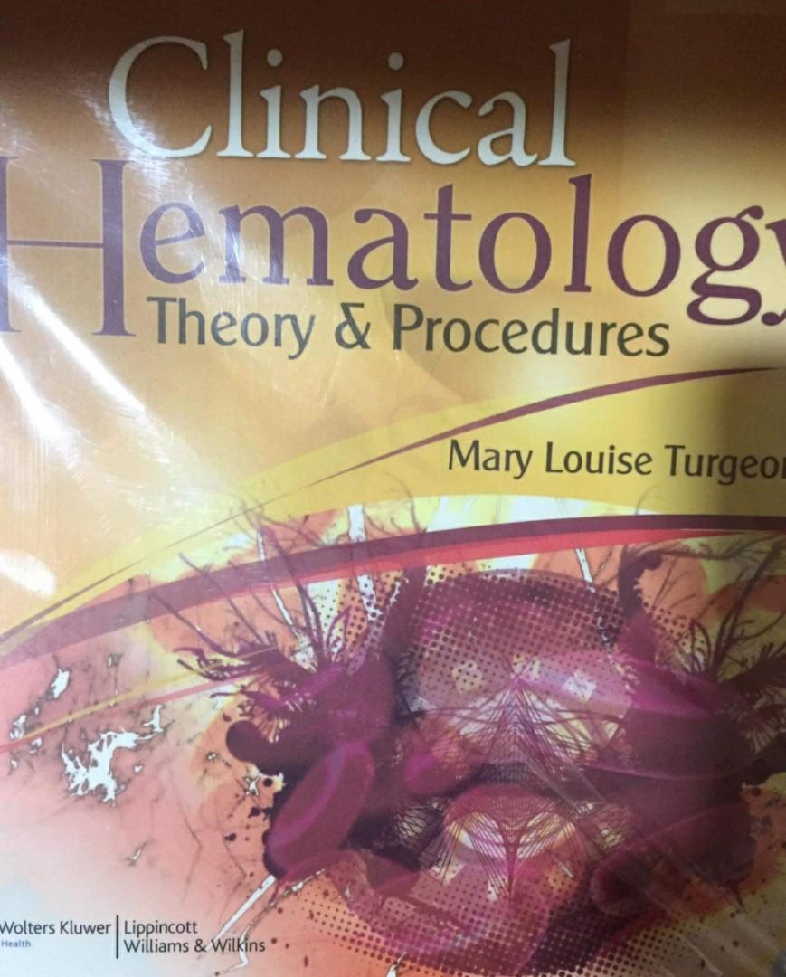 Clinical Hematology Theory & Procedures by Mary Louise Turgeon 5th ...