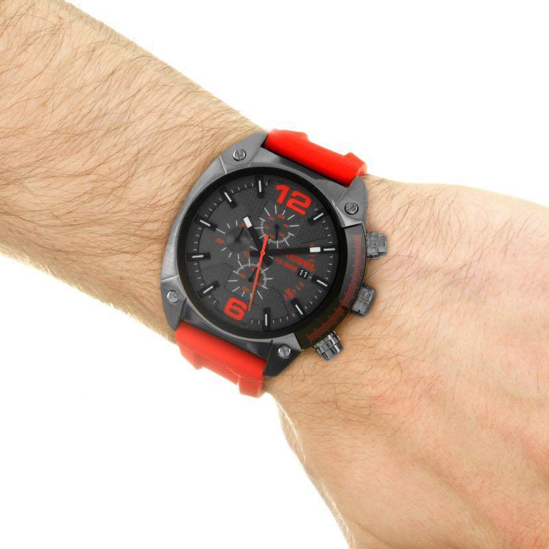Diesel Chronograph Overflow Watch, Luxury, Watches on Carousell