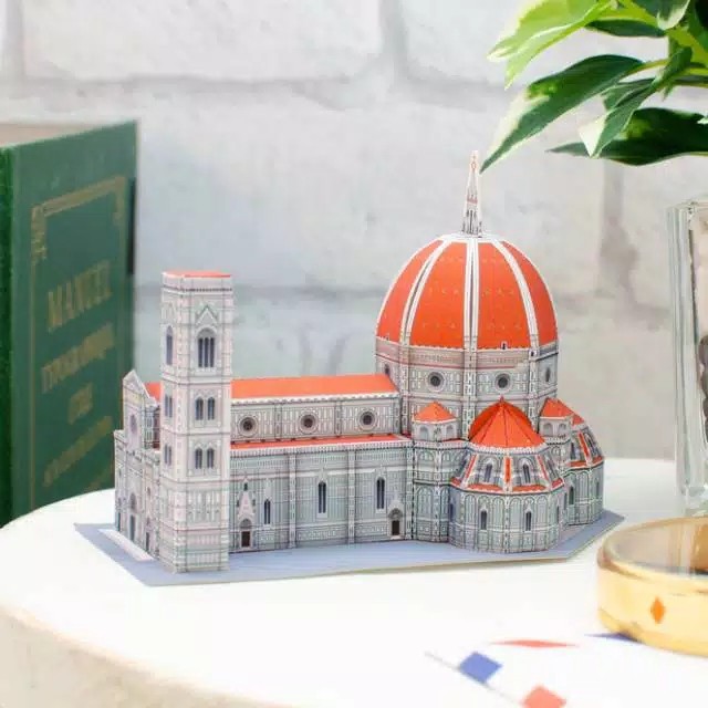 DIY PAPERCRAFT FLORENCE CATHEDRAL ITALY MINI, Desain & Kerajinan Tangan ...