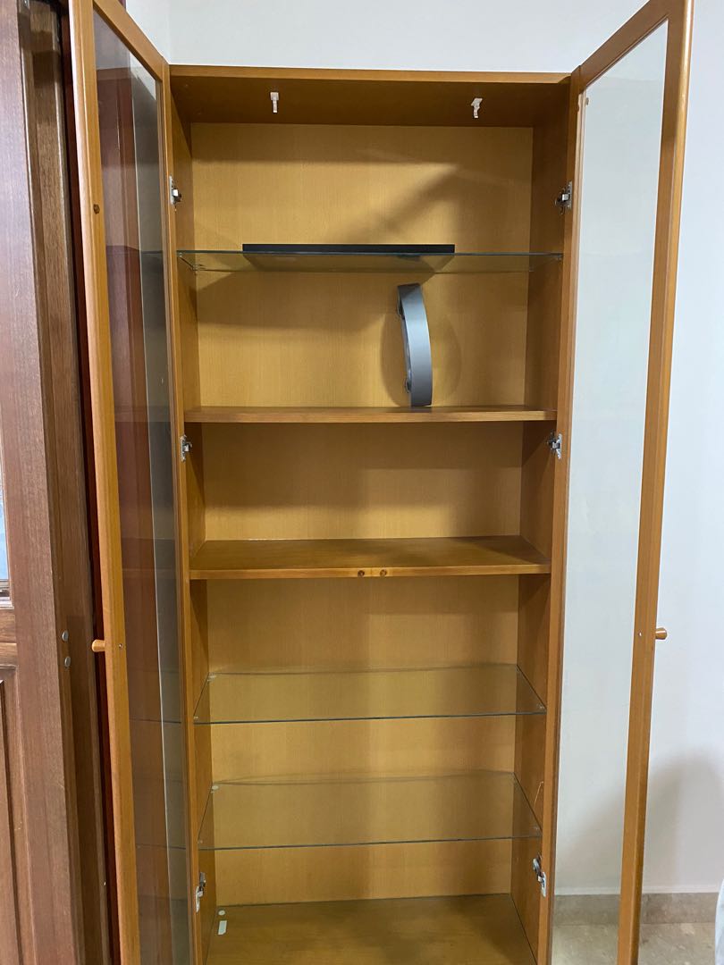 Glass Door Display unit, Furniture & Home Living, Furniture, Shelves ...