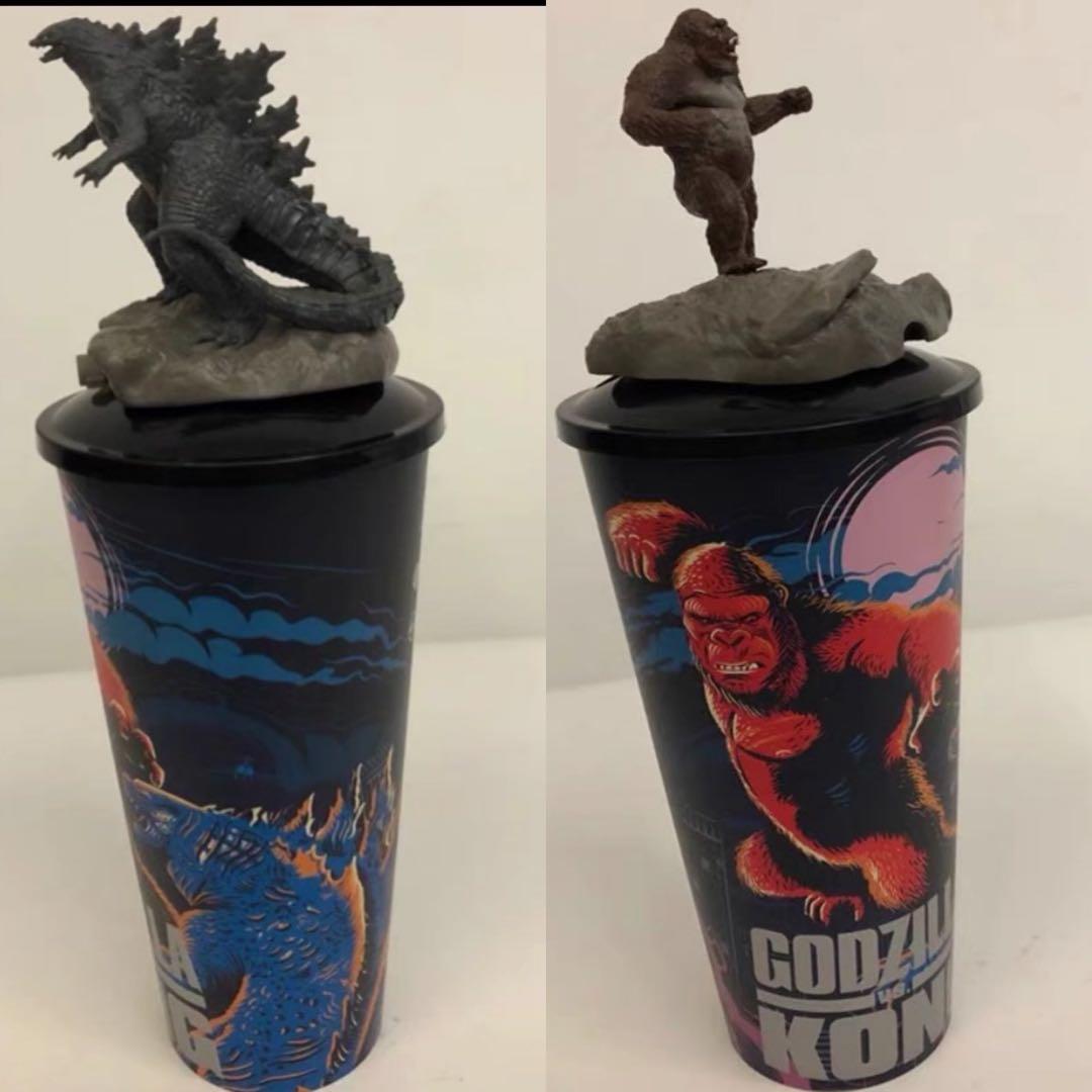 Godzilla vs Kong Mechagodzilla King Kong Ghidorah topper cup tumbler ...