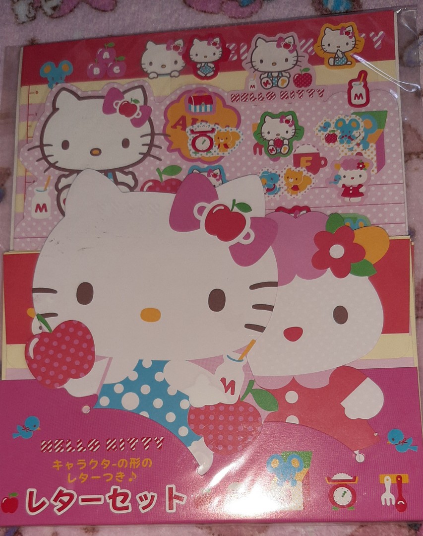 Hello Kitty Die Cut Letter Set 2011 Sanrio Original, Hobbies & Toys ...