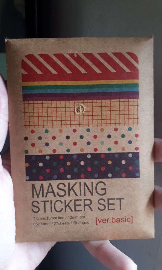 Masking Sticker Set, Hobbies & Toys, Stationary & Craft, Stationery ...
