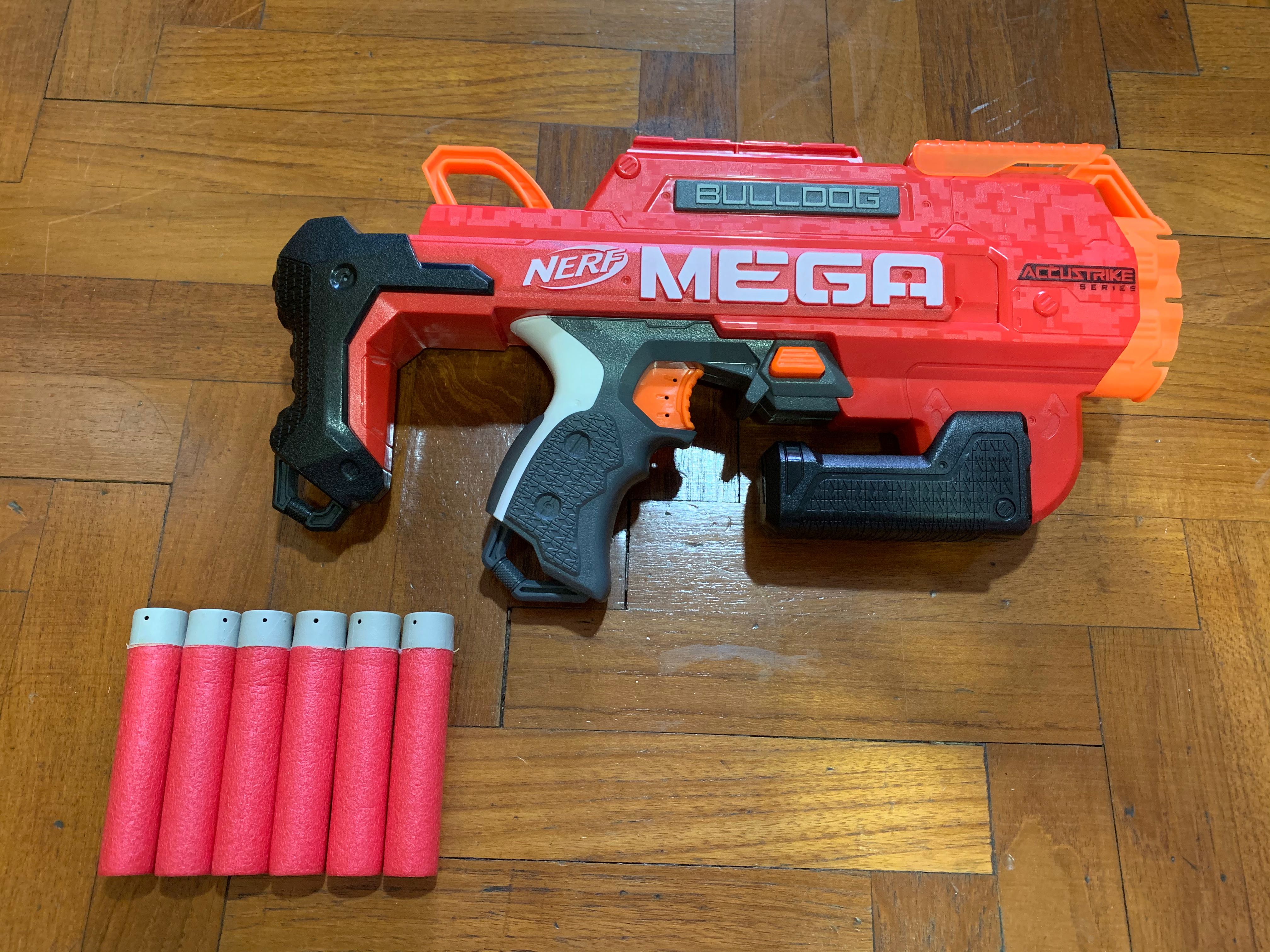 Nerf MEGA Bulldog (Accustrike), Hobbies & Toys, Toys & Games on Carousell