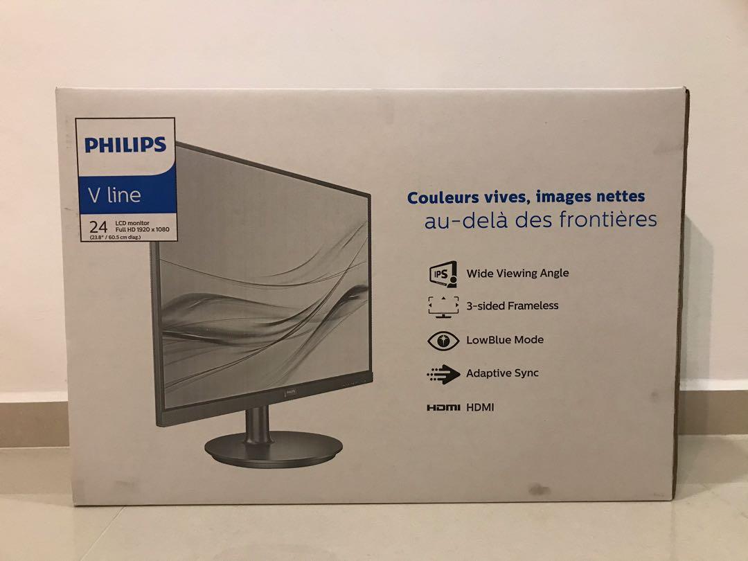 Philips 241 v8/69 LCD monitor 23.8", Computers & Tech, Parts ...
