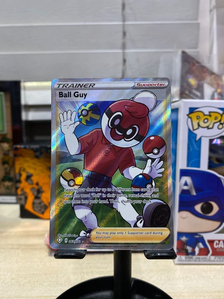Pokemon Card: Ball Guy Full Art Ultra Rare 065/072, Hobbies & Toys ...