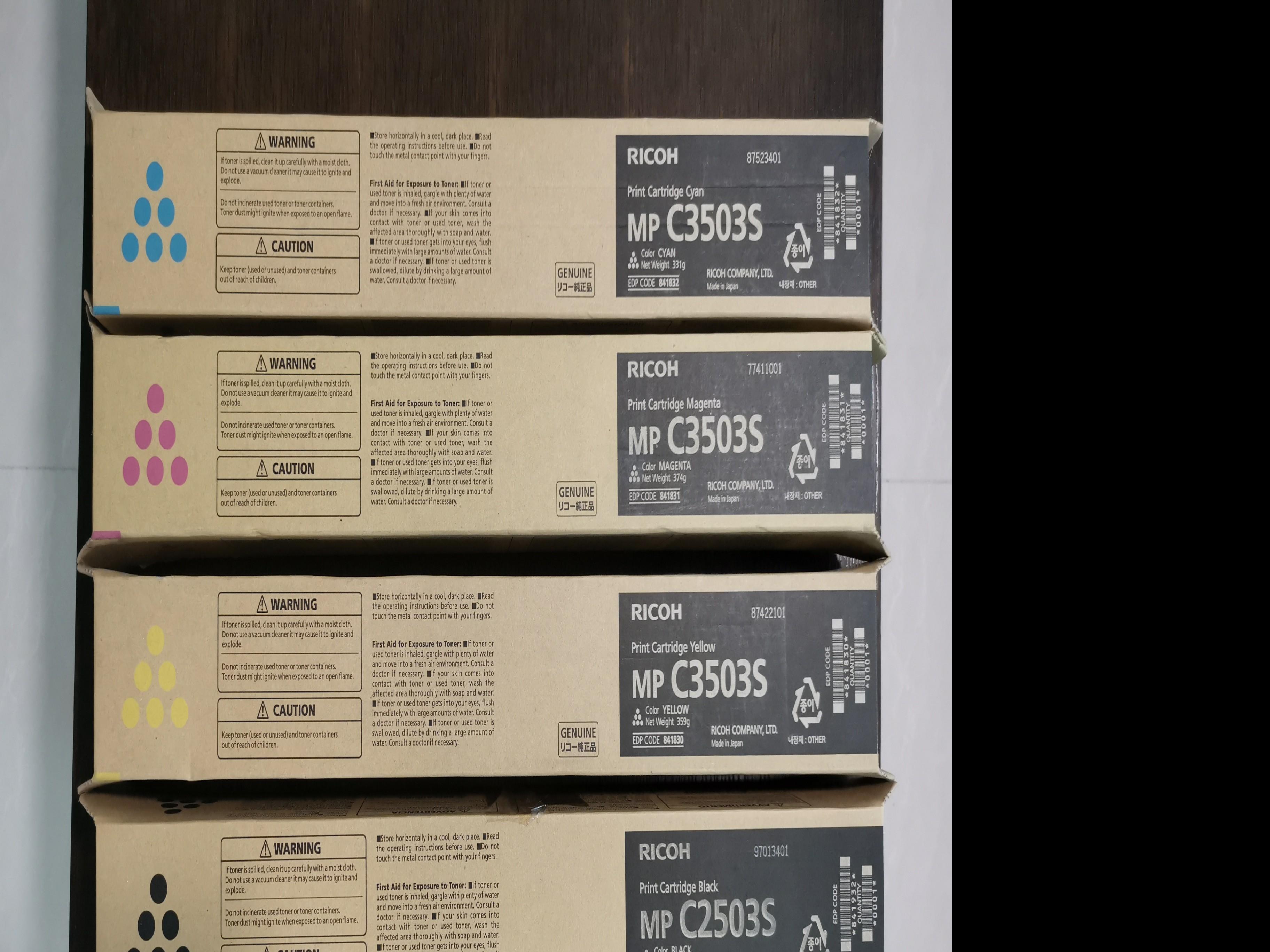 Ricoh toner MP C3503S for series MP C30/35/45/6003SP & MP C30/35/45 ...