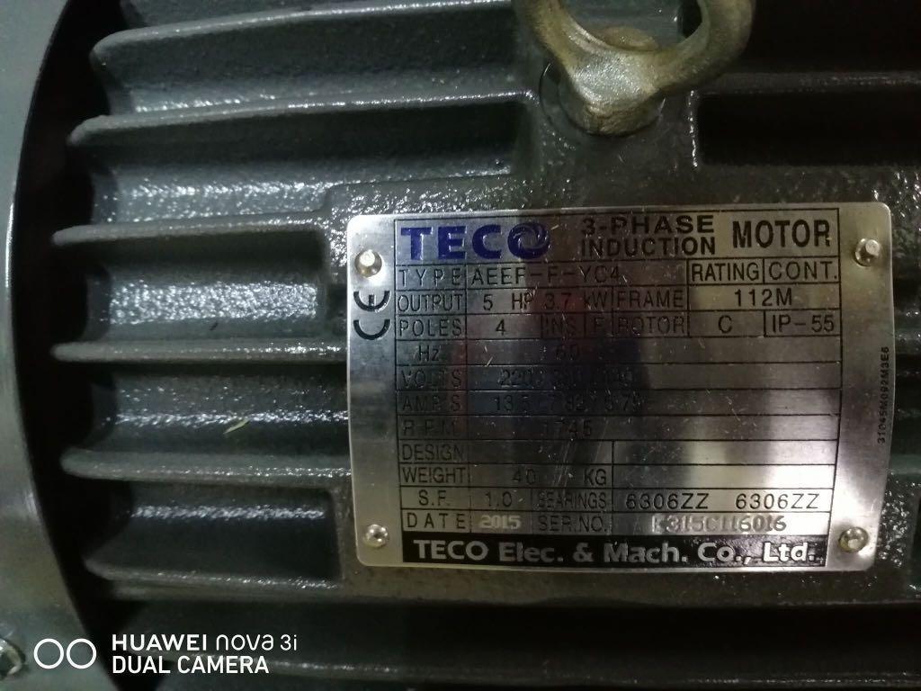 Teco Induction Motor, Commercial & Industrial, Industrial Equipment on ...