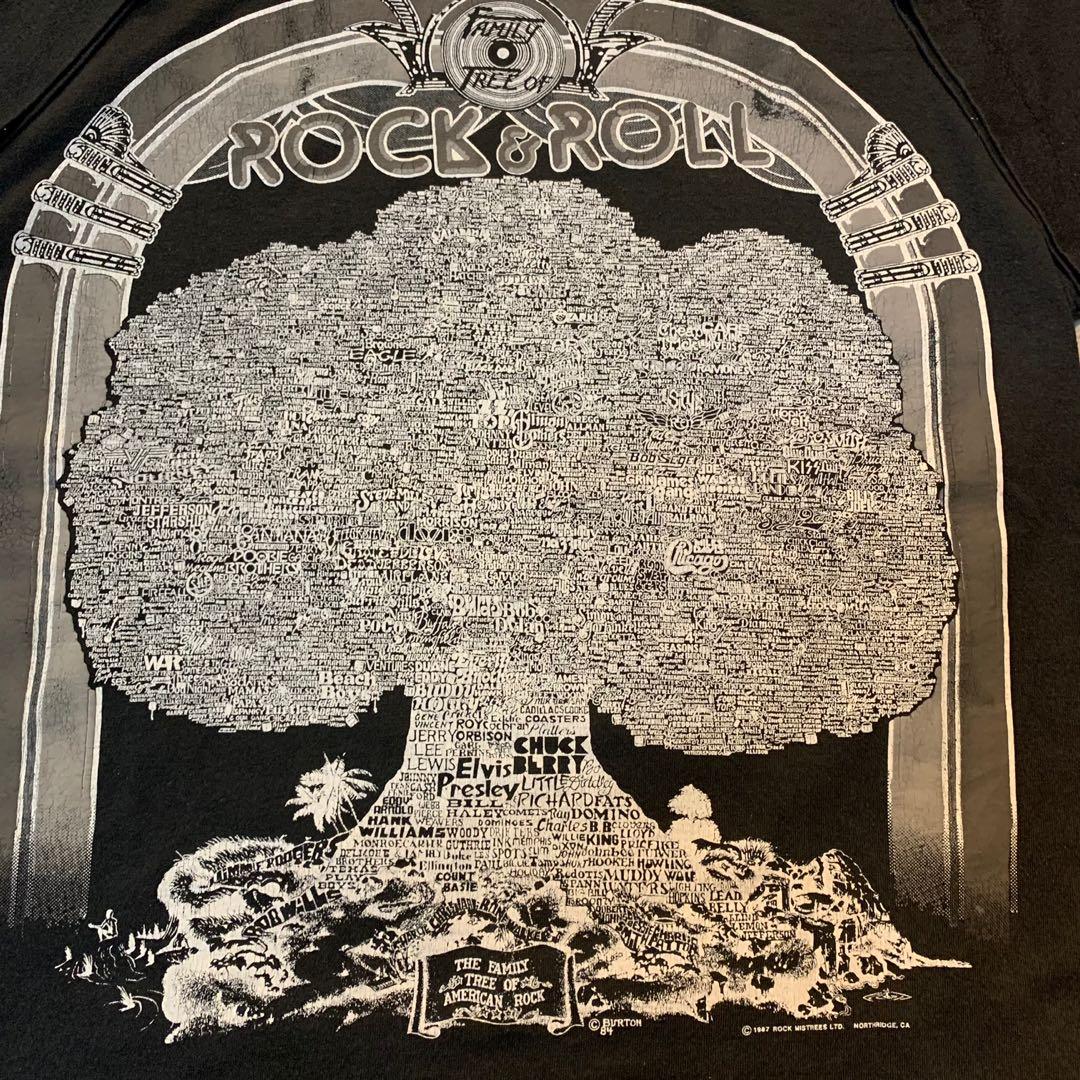 Vintage Family tree of rock & roll, Men's Fashion, Tops & Sets, Tshirts ...
