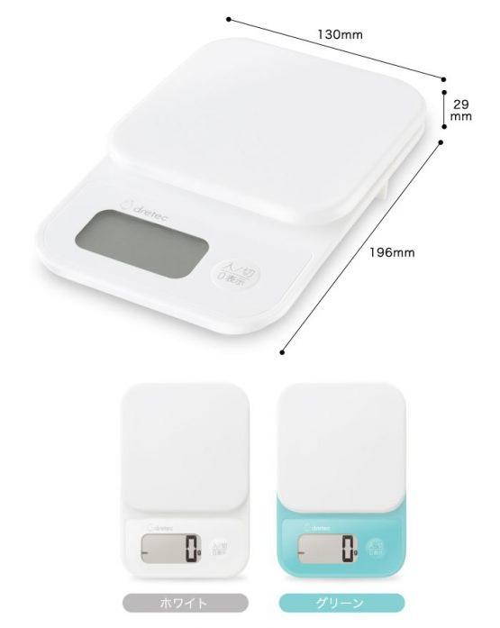 日本 Dretec KS-715 2 kg 電子料理磅, 家庭電器, 廚房電器, 打蛋器及廚師機 - Carousell