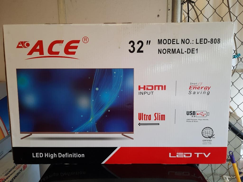 ACE 32" LED TV Model No. LED-808 Normal-DE1, TV & Home Appliances, TV ...