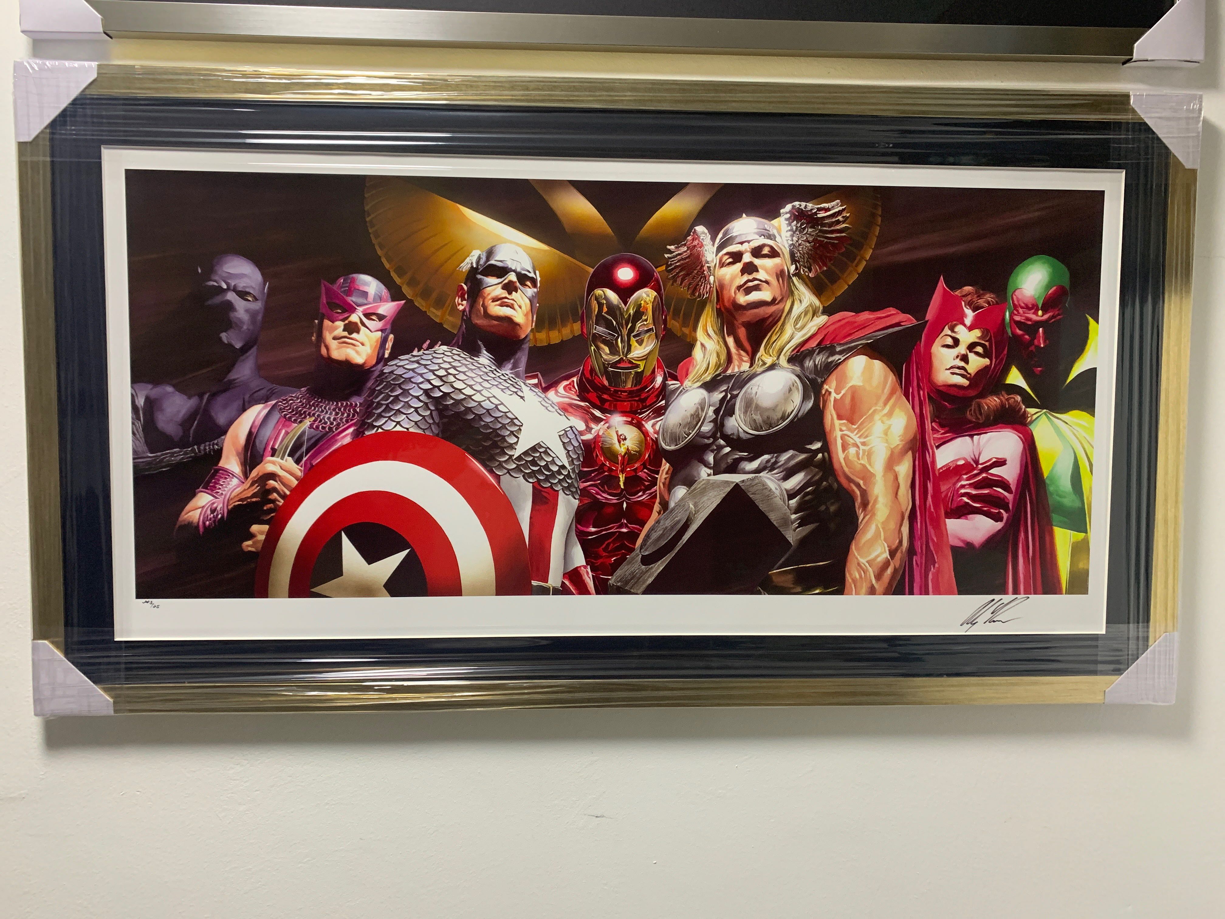 Alex Ross avengers assemble lithograph (no frame), Hobbies & Toys ...
