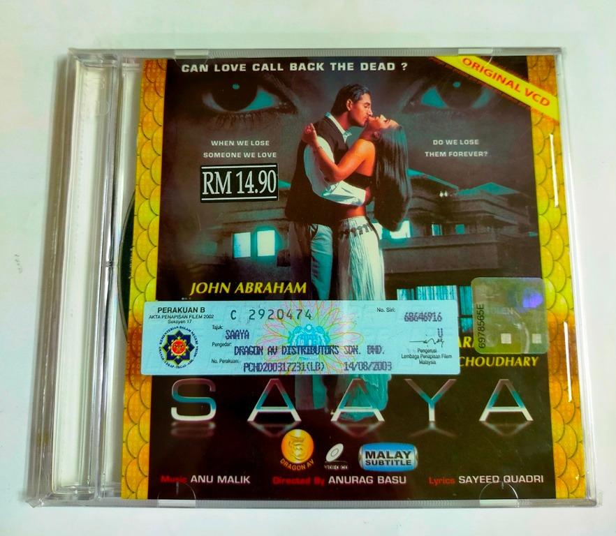 Bollywood Hindi Movie Saaya Original VCD 2003 Film John Abraham Tara ...