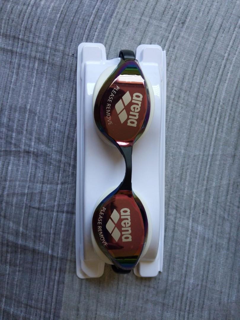[Brand New] Arena Python Mirrored Swimming Goggles, Sports Equipment ...