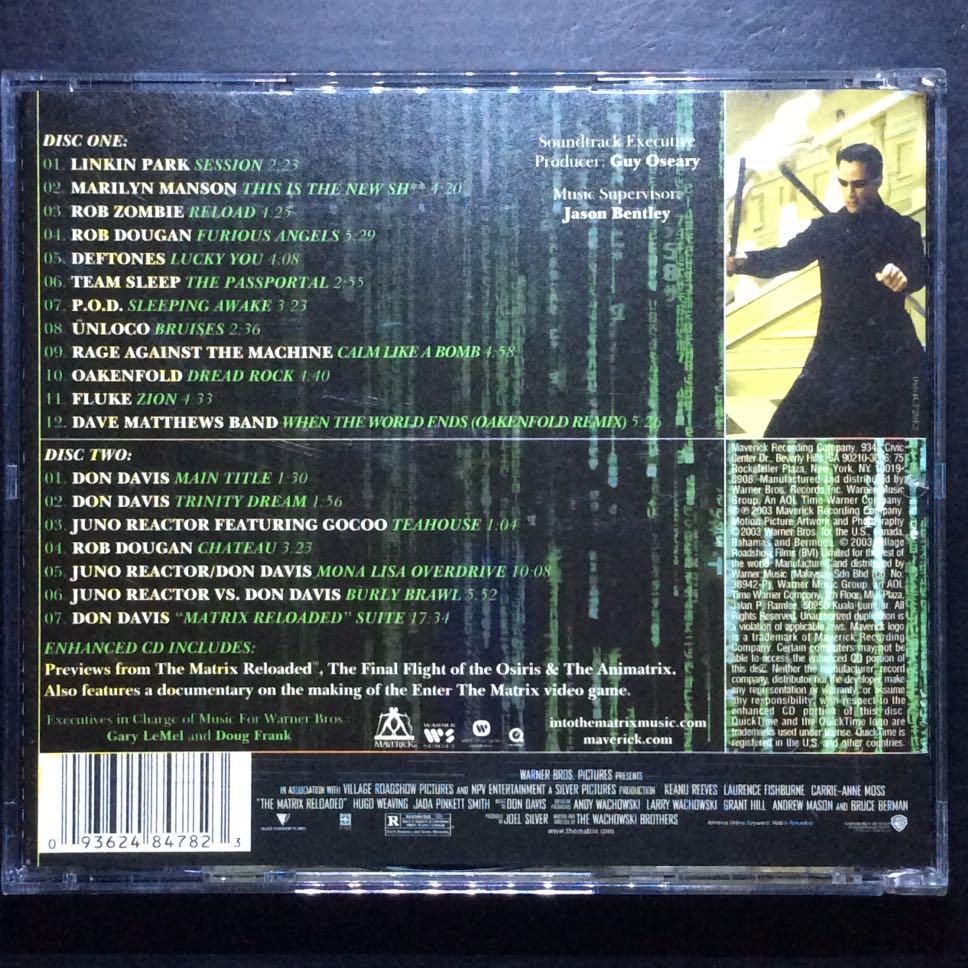 C00147 OST The Matrix Reloaded (2CDs), Hobbies & Toys, Music & Media ...