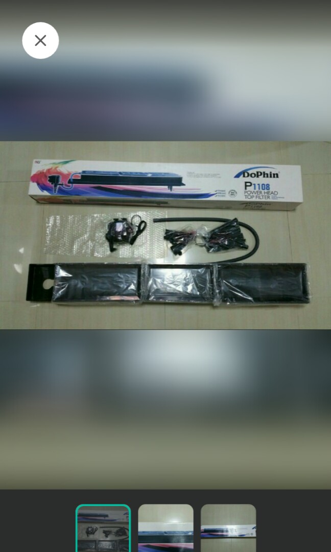 Dolphin p1108 over head power filter, Pet Supplies, Homes & Other Pet ...