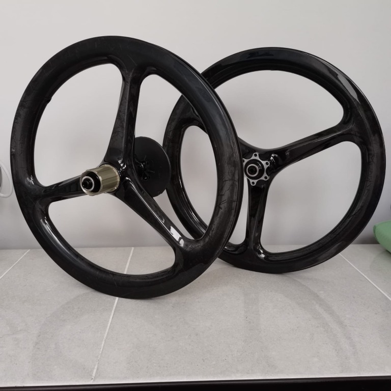 Element Tri Spoke Carbon Wheelset Discbrake 16 349 For Gust / Troy ...
