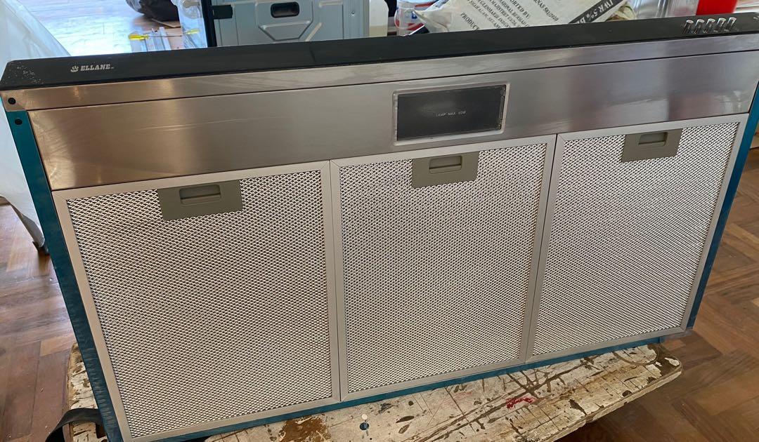 Ellane Cooker Hood (EH-9280) Slimline with Black Panel, TV & Home ...