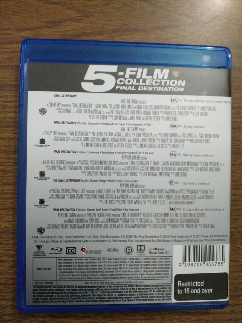 Final Destination 5 Film Collection, Hobbies & Toys, Music & Media, CDs ...