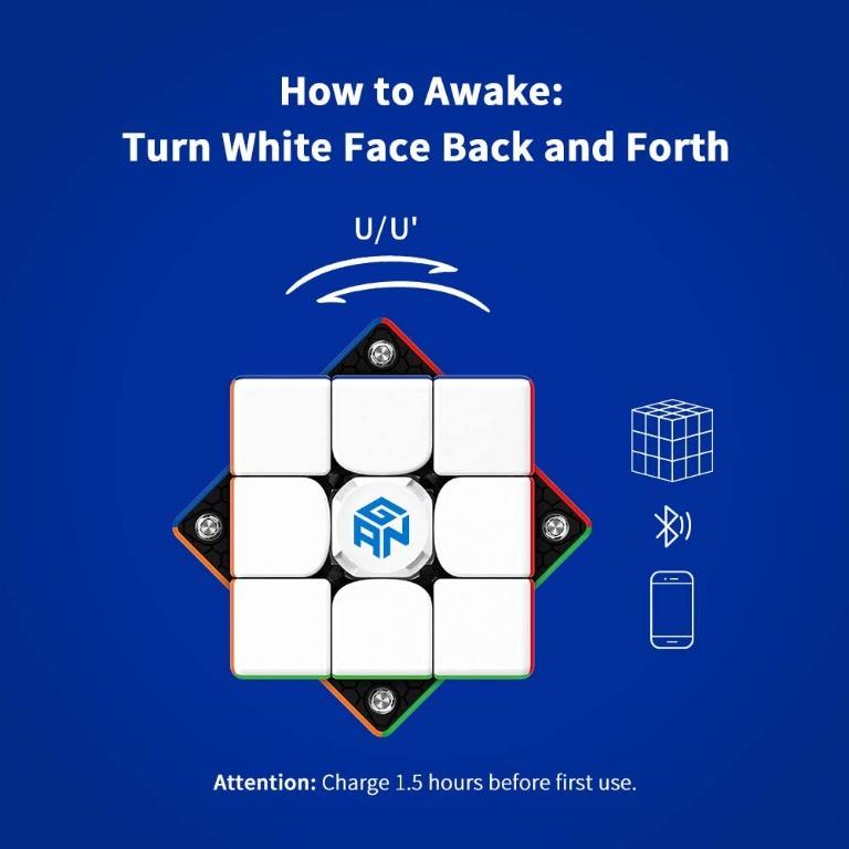 GAN 356 i2 3x3 Smart Cube 3x3x3 Magnetic Speed Cube, Hobbies & Toys ...