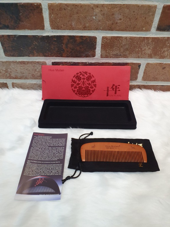 Hua Mulan 100% Wood Comb, Beauty & Personal Care, Men's Grooming on ...