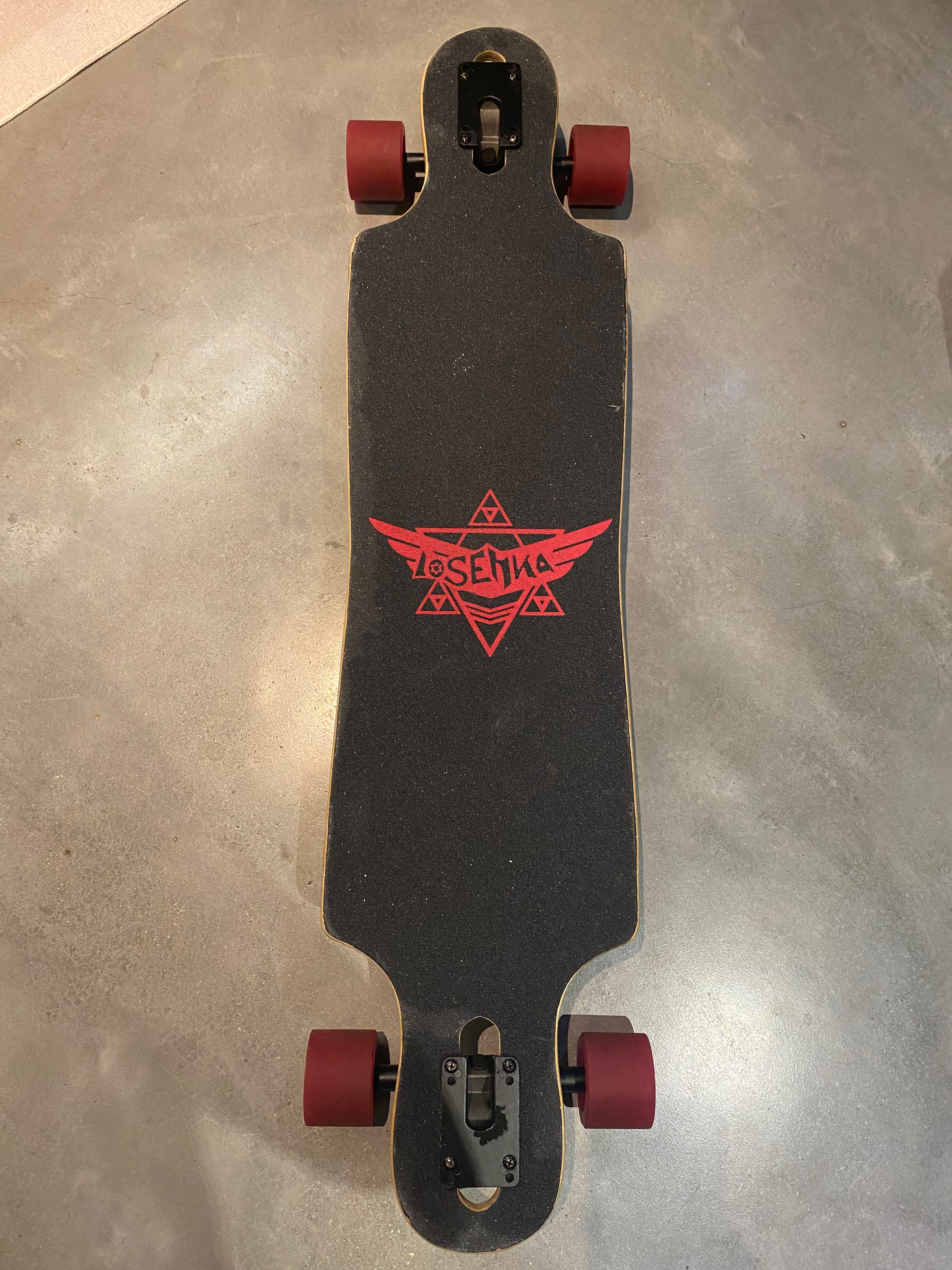 Losenka 41.5” white tiger longboard , Sports Equipment, Sports & Games ...